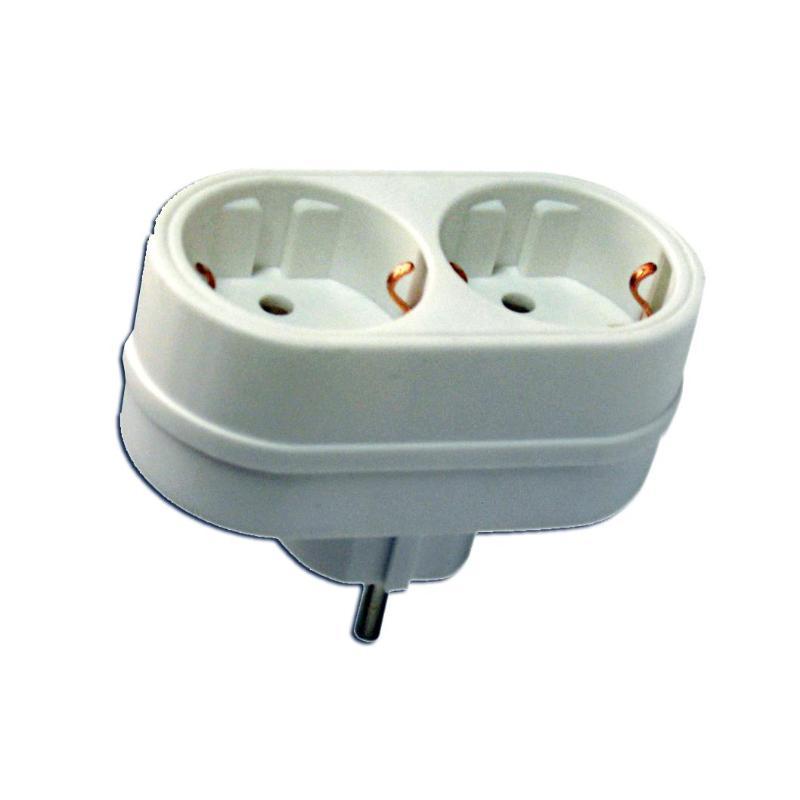 simon adapt.blco 2 tomas front.base contt 10-16a 250v cl118604